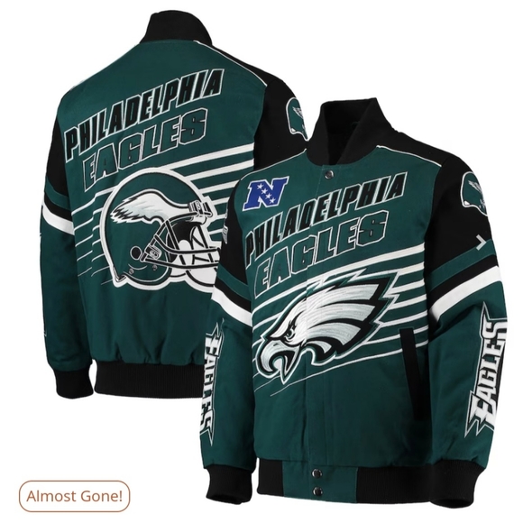 NFL | Jackets & Coats | Mens Giii Sports By Carl Banks Midnight Greenblack Philadelphia Eagles ...